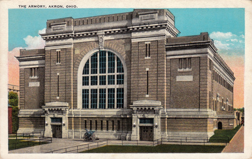 Armory - Akron Postcards