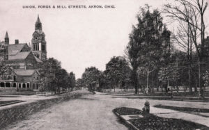 Union, Forge & Mill Streets - Akron Postcards