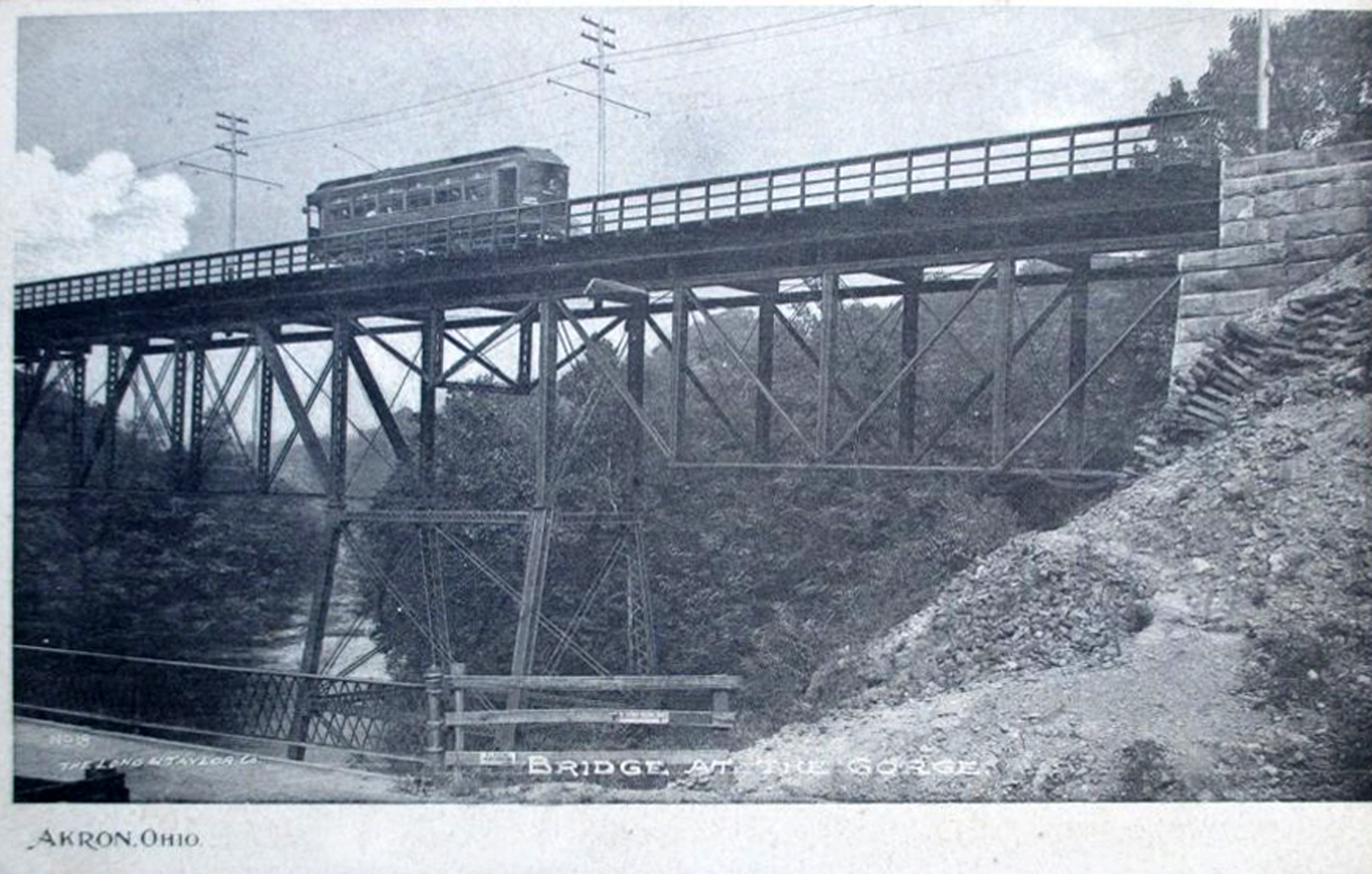 Bridge at the Gorge - Akron Postcards