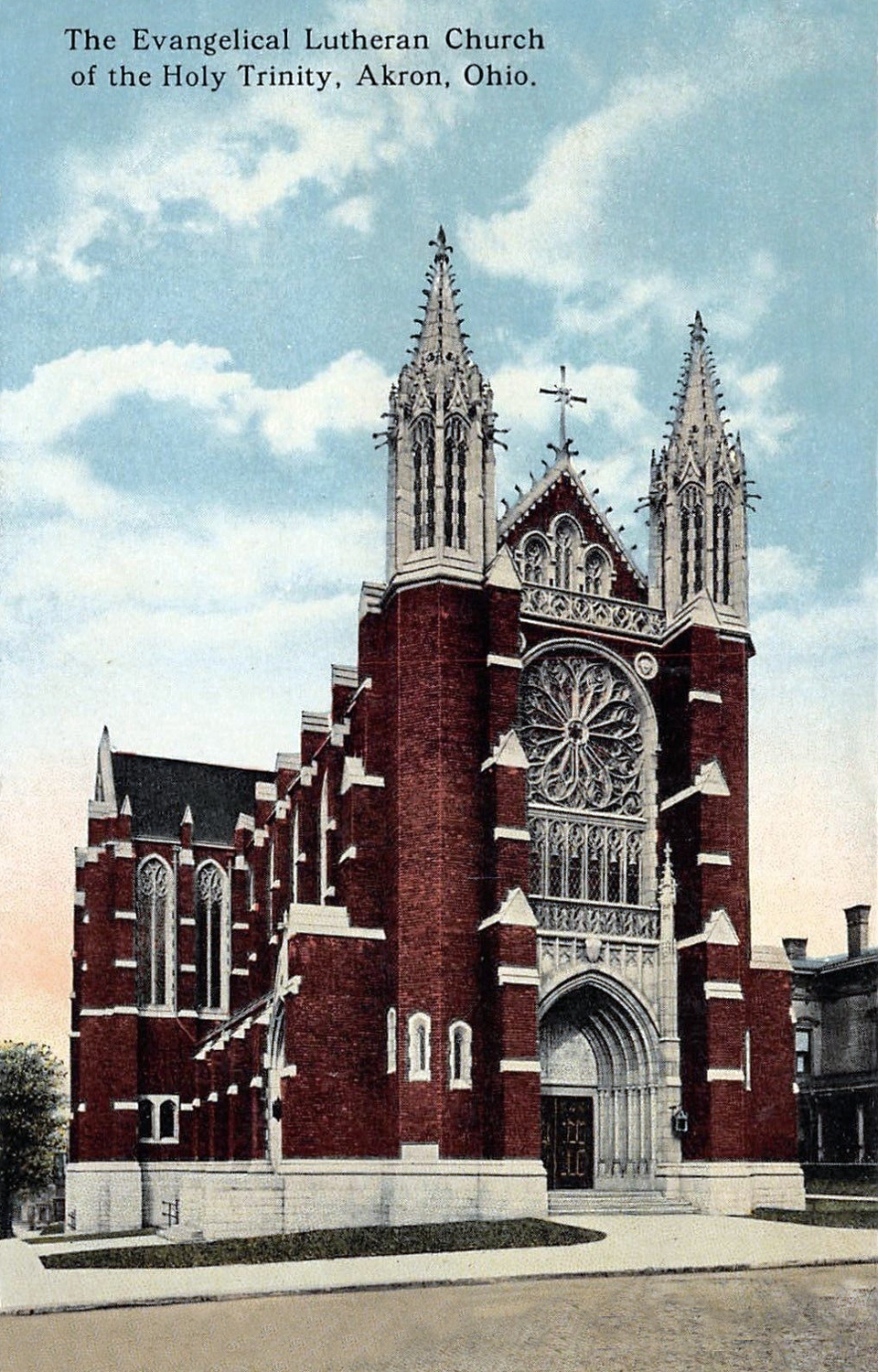 Evangelical Lutheran Church of the Holy Trinity - Akron Postcards