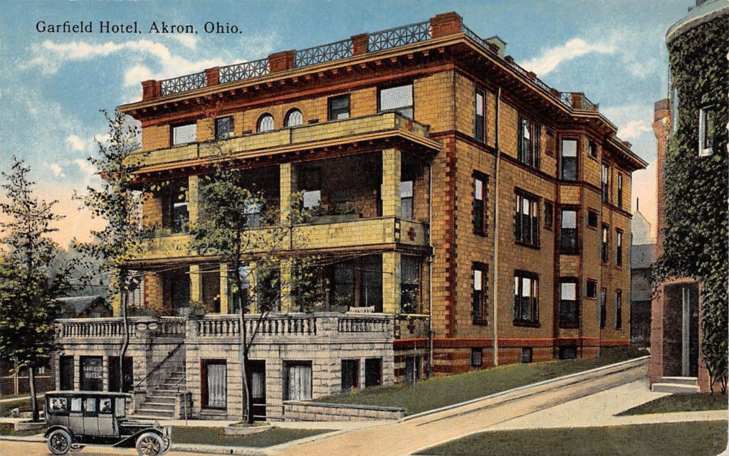 Garfield Hotel - Akron Postcards