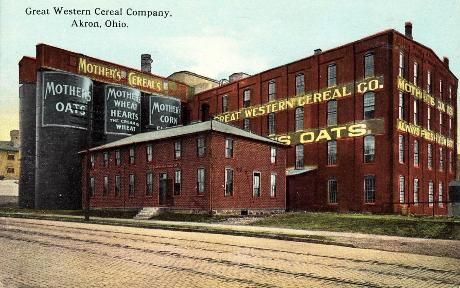 Great Western Cereal Company - Akron Postcards