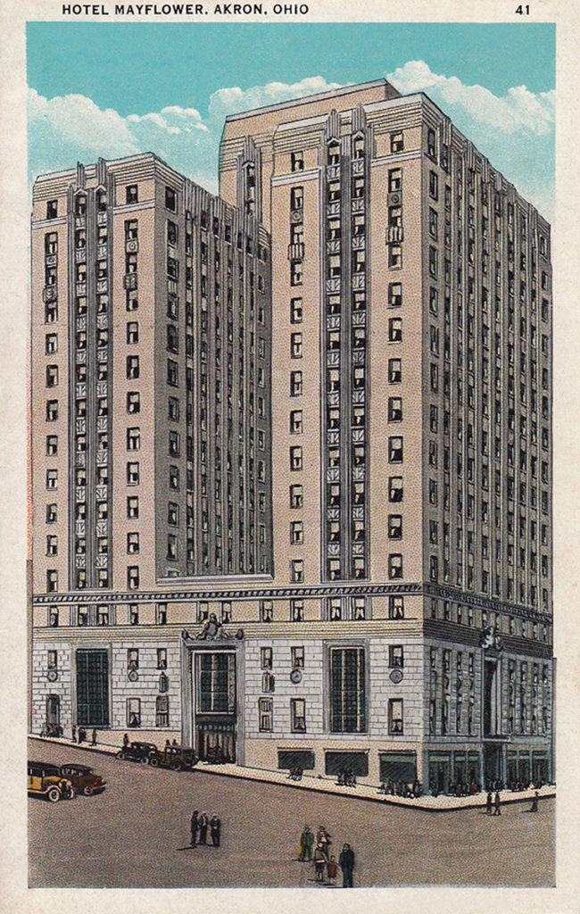 Mayflower Hotel - Akron Postcards