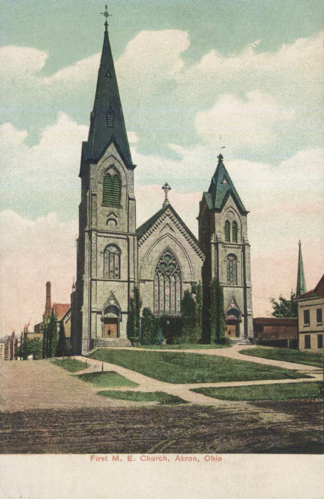 First Methodist Episcopal Church - Akron Postcards