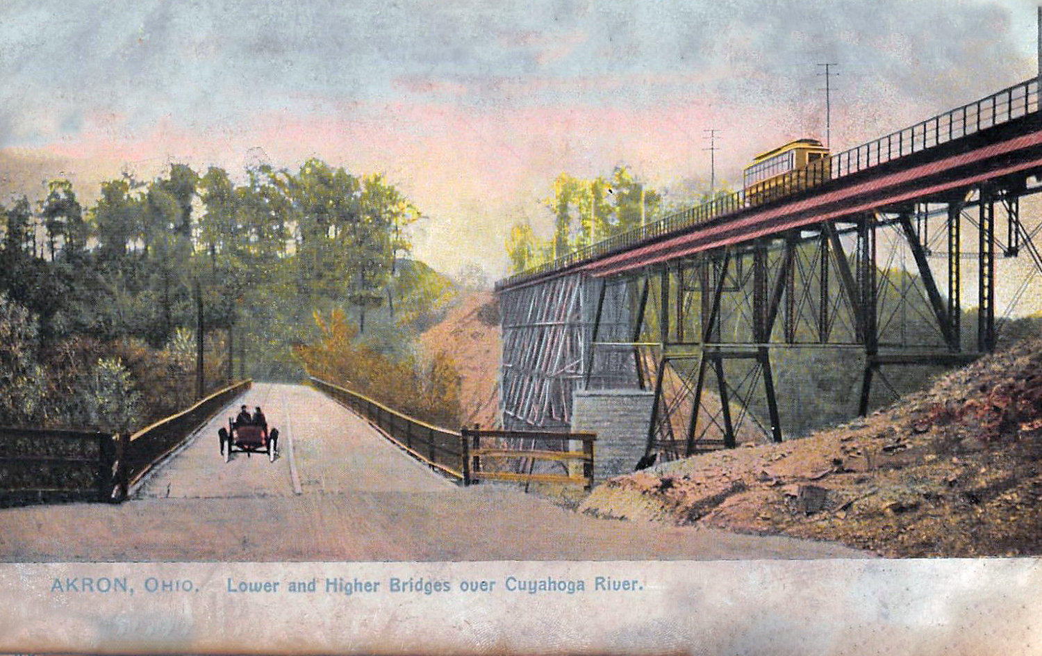 Gorge - High Bridge - Akron Postcards