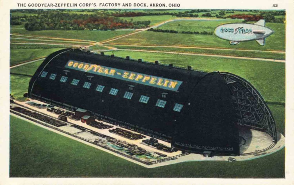 Goodyear-Zeppelin Corp's. Factory - Akron Postcards