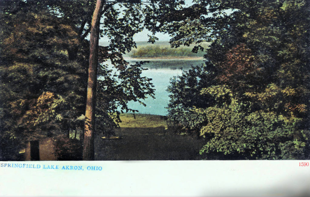 Springfield Lake - Akron Postcards