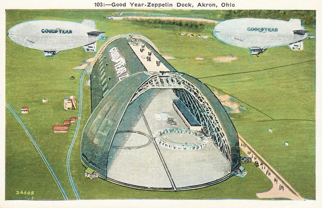 Goodyear-Zeppelin - Dock - Akron Postcards